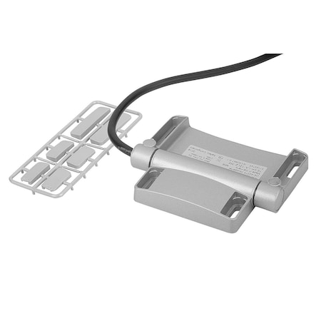 Kipp Safety Hinge Switch 98X116, Form:B, Zinc, Long Version, Comp:Plastic, Mounting, , 1C / 2O ...